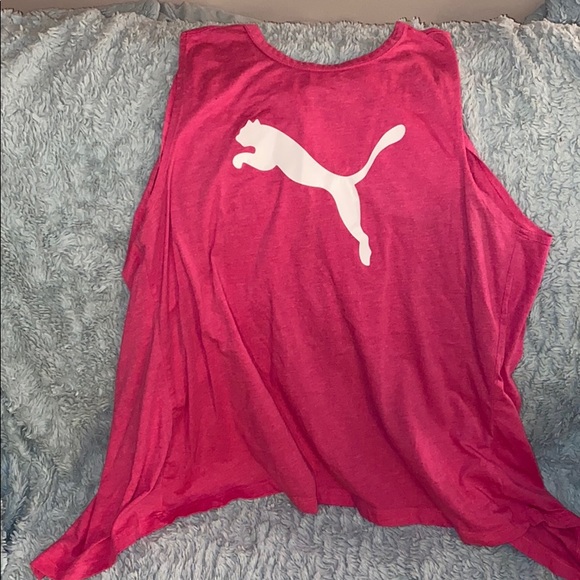 Puma | Tops | Puma Open Back Sleeveless Tee | Poshmark
